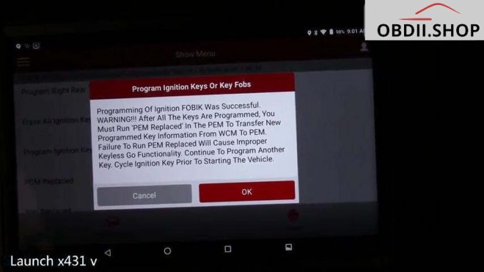 How to Use Launch X431 V Program Key for Dodge RAM – OBDII.SHOP ...