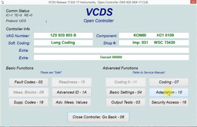 How to Use VCDS CalibrateActive Dashboard Needle Staging – OBDII.SHOP ...