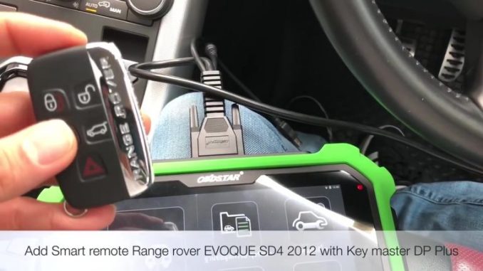 OBDSTAR DP Plus program smart remote Range Rover Evoque Year 2012 ...