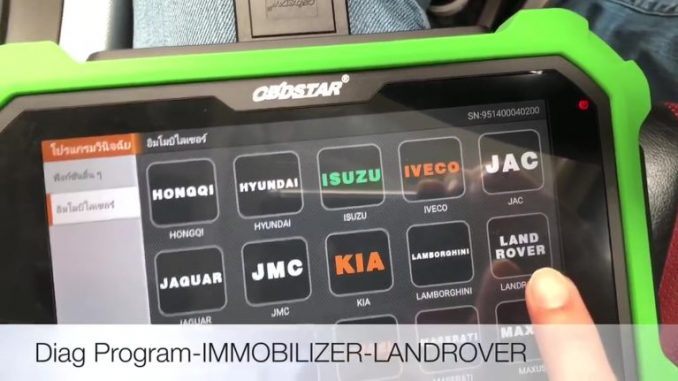 OBDSTAR DP Plus program smart remote Range Rover Evoque Year 2012 ...