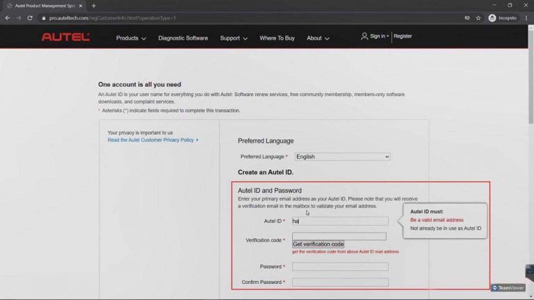 How to create an Autel Account and register Autel tool – OBDII.SHOP ...