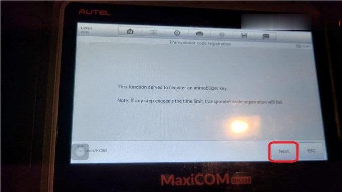 Toyota Lexus RX300 1999 Add a Key via Autel MK808 – OBDII.SHOP OFFICIAL ...
