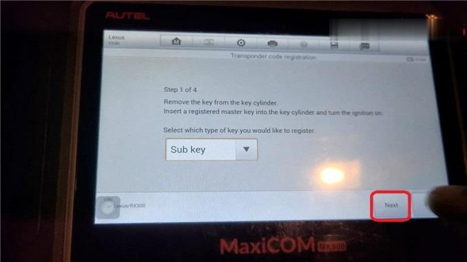 Toyota Lexus RX300 1999 Add a Key via Autel MK808 – OBDII.SHOP OFFICIAL ...