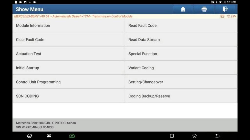 Benz W204 TCM Programming with Launch X431 – OBDII.SHOP OFFICIAL BLOG