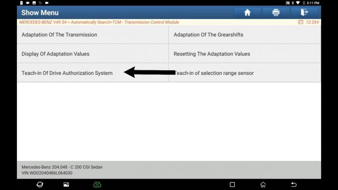 Benz W204 TCM Programming with Launch X431 – OBDII.SHOP OFFICIAL BLOG