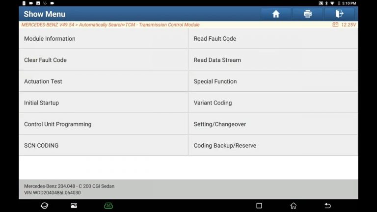 Benz W204 TCM Programming with Launch X431 – OBDII.SHOP OFFICIAL BLOG