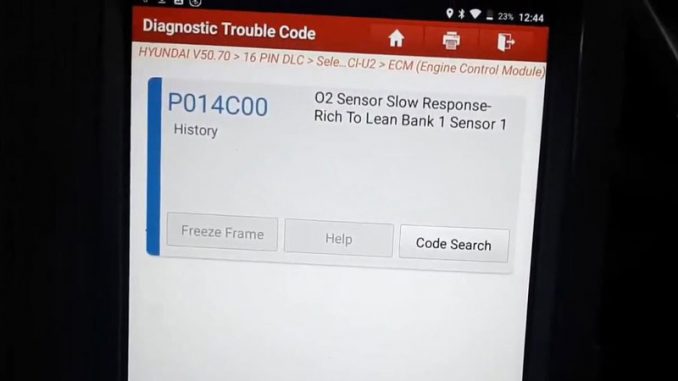 How to Check Hyundai i30 Engine Light P014C via Launch X431 V – OBDII ...
