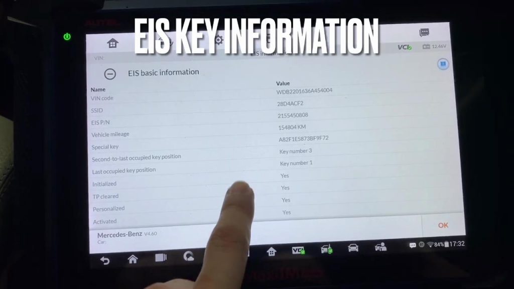 How to disable key Mercedes Benz W220 S280 by OBD with Autel IM608 ...