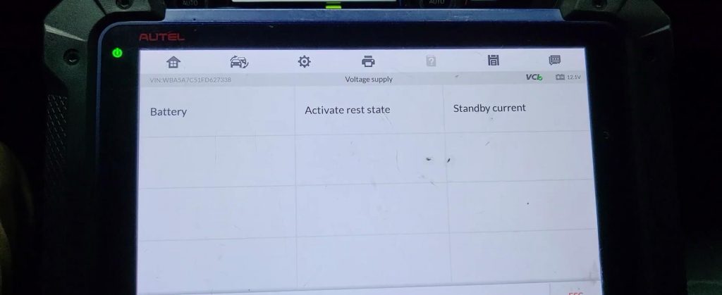 Register 2015 BMW 528i battery replacement procedure by Autel MaxiIM ...