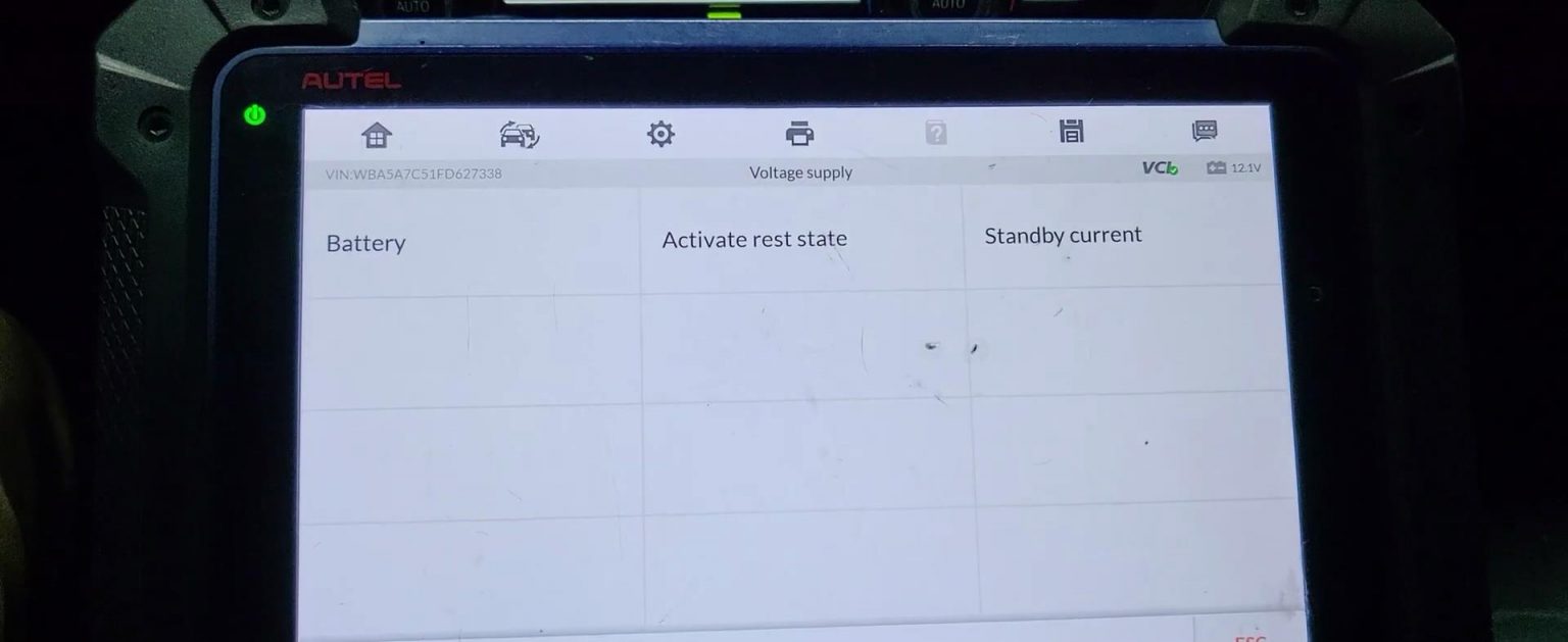 Register 2015 BMW 528i battery replacement procedure by Autel MaxiIM ...