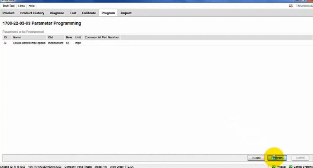 How to use Volvo Tech Tool to program engine cruise control max speed ...
