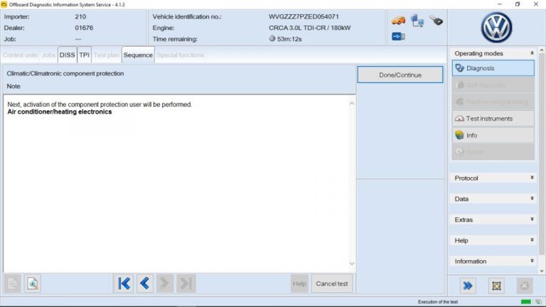 ODIS enables/disables VW/Audi component protection – OBDII.SHOP ...