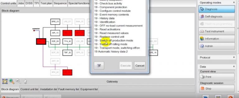 ODIS enables/disables VW/Audi component protection – OBDII.SHOP ...