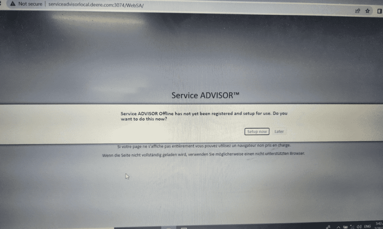 How to Solve When Got “service advisor offline has not yet been registered and setup for use ...