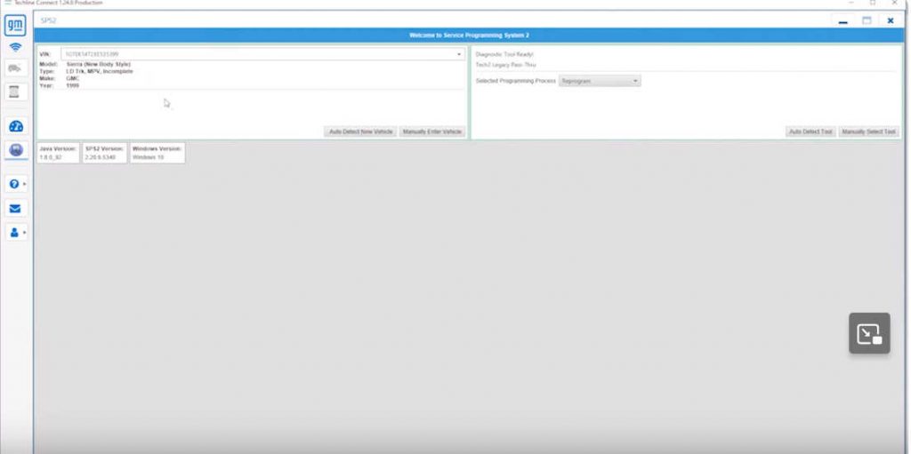 Using the Tech2 as a programming pass thru device with SPS2 or TLC ...