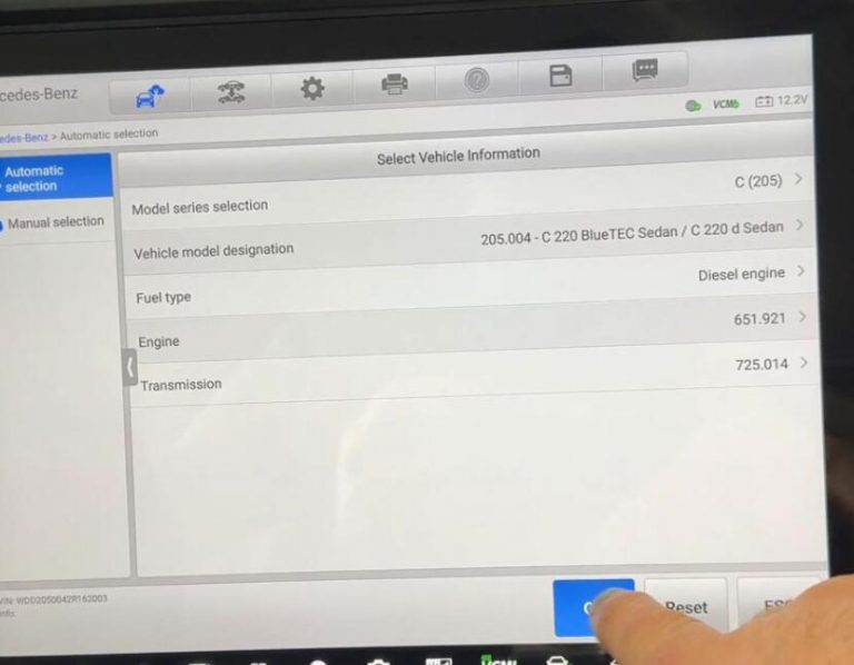 How to Reset Mercedes C220D AdBlue System with Autel Maxisys Ultra to ...