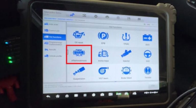 How to Reset Mercedes C220D AdBlue System with Autel Maxisys Ultra to ...