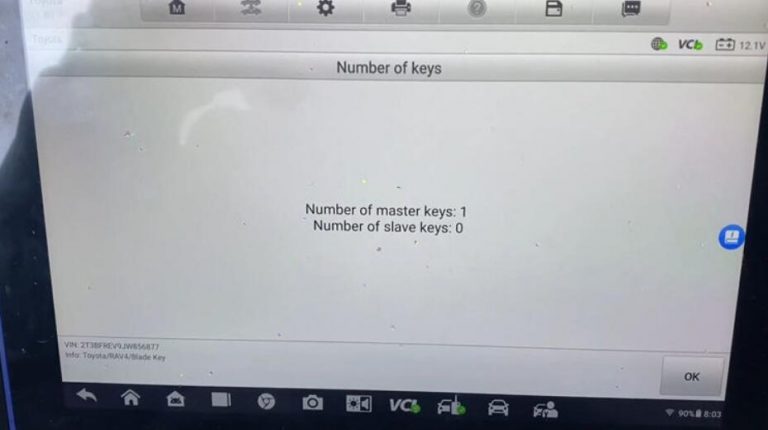 Programming a New Key for a 2018 Toyota RAV4 Using Autel IM608 II ...