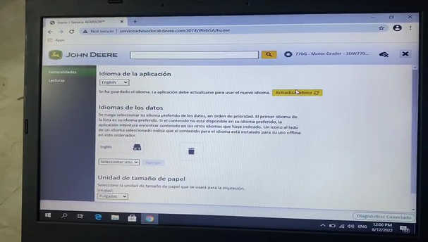 How to change the language in John Deere Service Advisor – CNAUTOTOOL ...