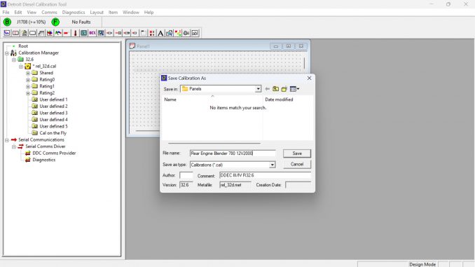 Uploading Calibration from the ECM using Detroit Diesel Calibration ...