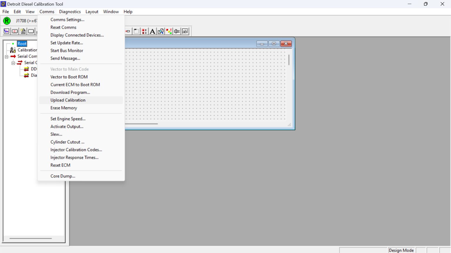 Uploading Calibration from the ECM using Detroit Diesel Calibration ...