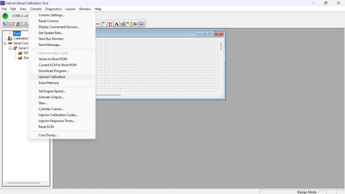 Uploading Calibration from the ECM using Detroit Diesel Calibration ...