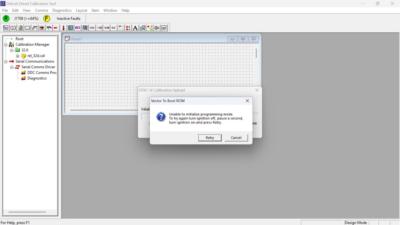 Uploading Calibration from the ECM using Detroit Diesel Calibration ...