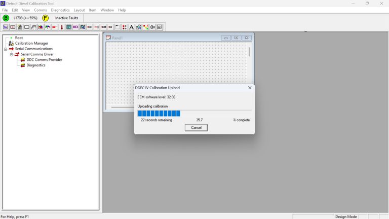 Uploading Calibration from the ECM using Detroit Diesel Calibration ...