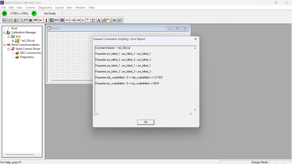Uploading Calibration from the ECM using Detroit Diesel Calibration ...