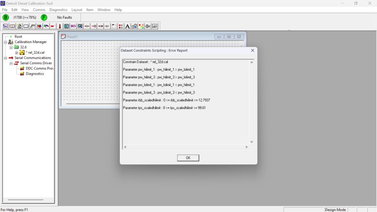 Uploading Calibration from the ECM using Detroit Diesel Calibration ...