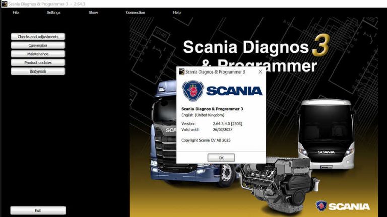 2025.03 Scania SDP3 V2.64.3 V2.40 Diagnostic Software Free Download ...