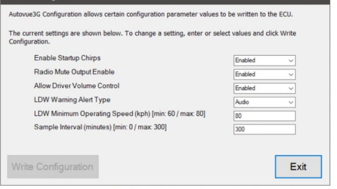 Bendix AutoVue 3G LDW – Driver Assistance Systems (DAS) Configuration ...
